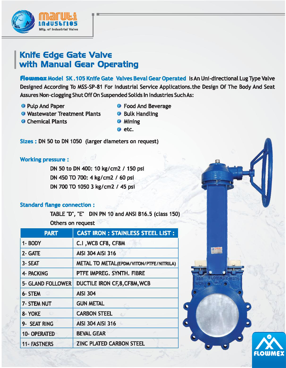 Knife Edge Gate Valve - Manufacturers, Suppliers & Exporters in India